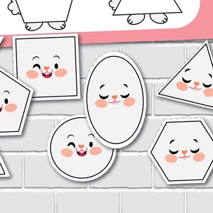 Bunny Shape Matching Activity, 2D Shapes, Easter Busy Book Page, File ...