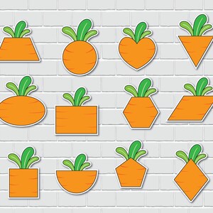 Bunny Shapes Sort and Match Activity, 2D Shapes, Spring Busy Book, File ...