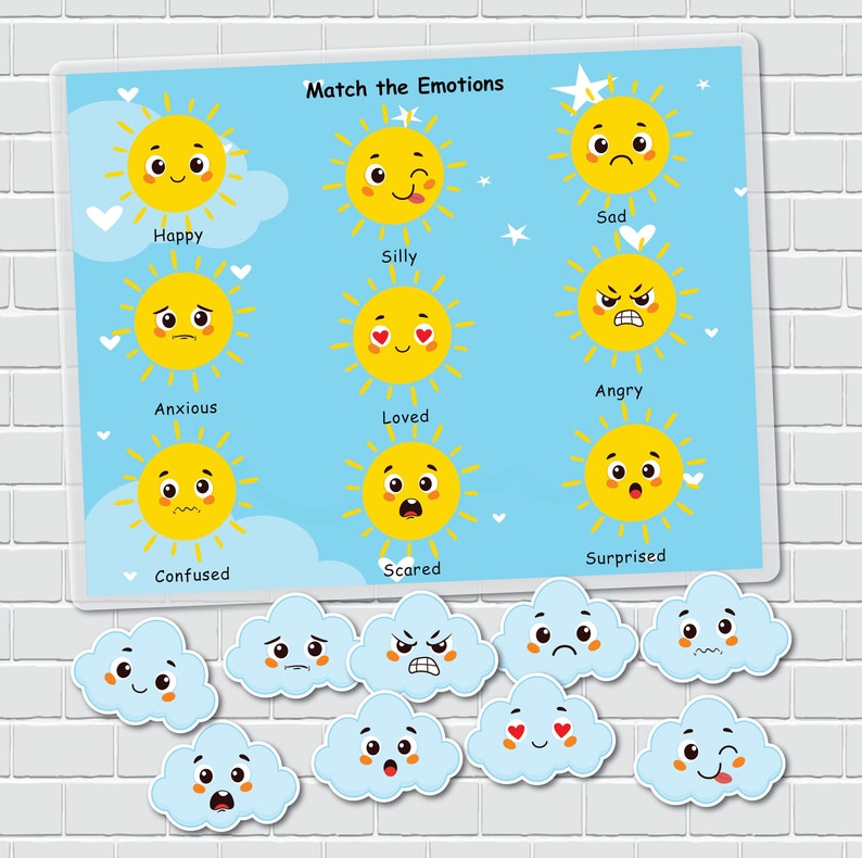Emotions and Feelings Matching Activity for Kids, Autism Activities ...