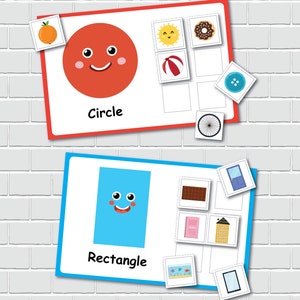 Errorless Shape Matching Games, Shapes Busy Book, File Folder Games ...