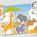 Animals Matching Activity Preschool Worksheets Toddler Busy Book Pages ...