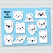 Polar Bear 2D Shapes Matching Activity, Winter Busy Book (digital ...