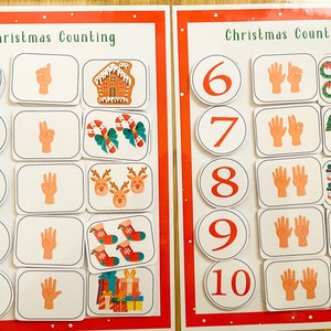 Christmas Busy Book for Toddler. Preschool Learning Binder. Pre-k ...