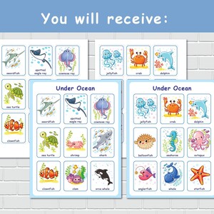 Ocean Animals Busy Book Pages, Matching Activity, Toddler Learning ...