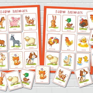 Farm Animals Busy Book Pages, Toddler Quiet Time Activity, Preschool ...