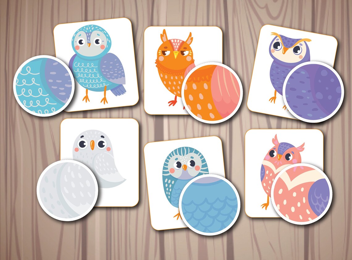 Pattern Matching Activity Toddler Matching Cards Preschool - Etsy