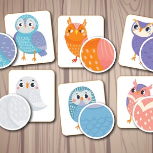 Pattern Matching Activity, Toddler Matching Cards, Preschool Printables ...