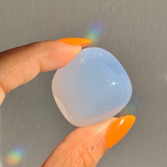 Blue Chalcedony Tumbled Stone - Etsy