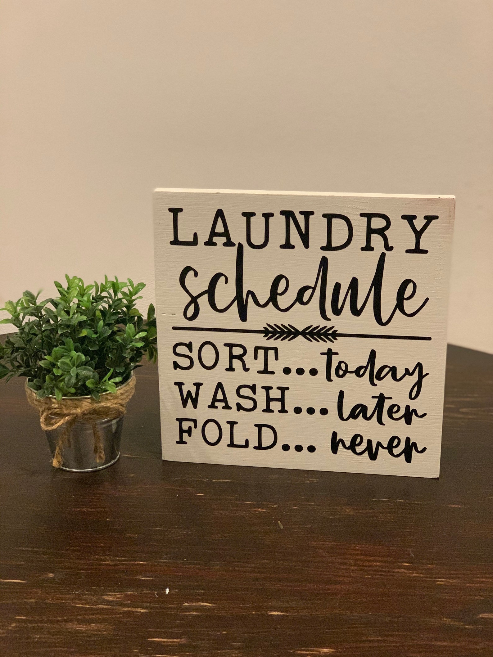 Laundry Schedule Sign Laundry Room Decor Home Decor Funny | Etsy