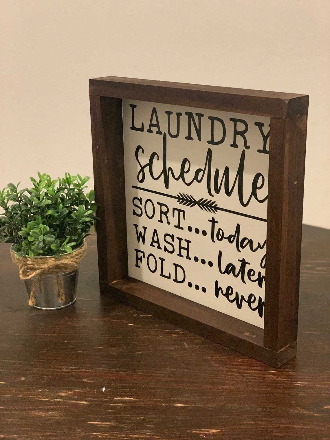 Laundry Schedule Sign Laundry Room Decor Home Decor Funny | Etsy