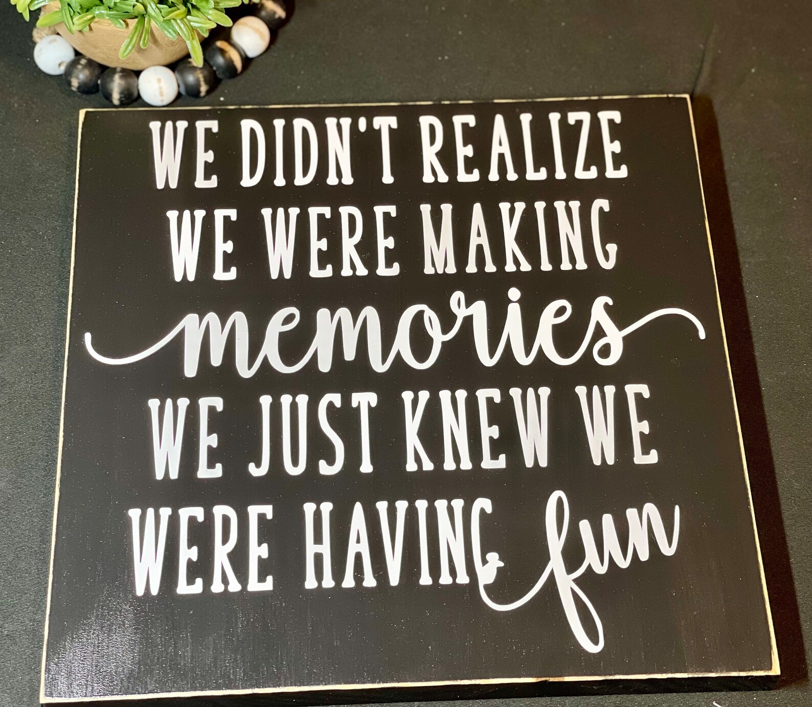 Rustic Family Memories Wood Sign | Farmhouse Photo Wall Decor - Etsy