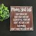 Table Sign Moms **** List| Humorous Sign| Moms Sign| Mother’s Day Gift ...