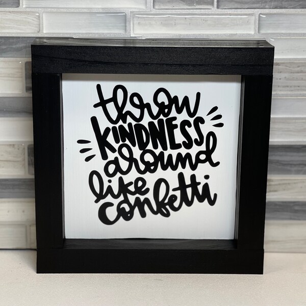 Kindness Wood Sign - Etsy