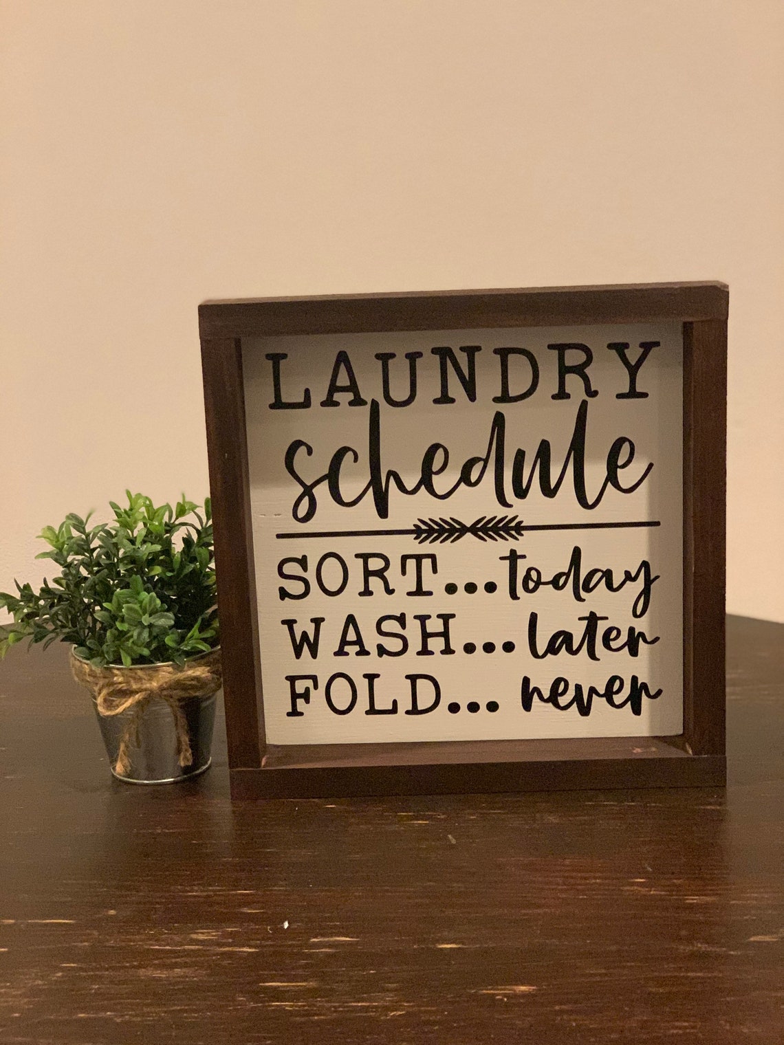 Laundry Schedule Sign Laundry Room Decor Home Decor Funny | Etsy