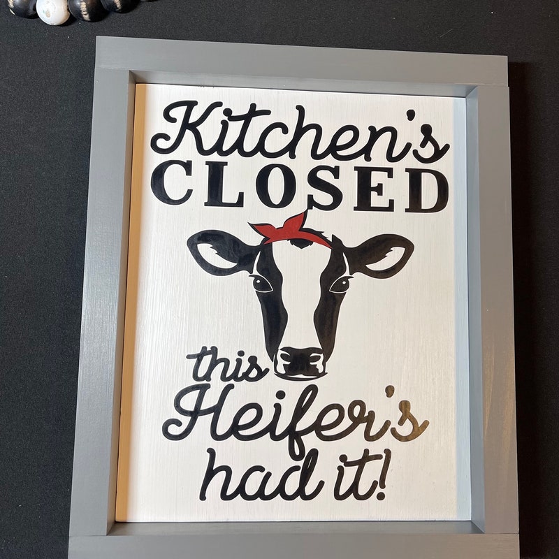 Humor Wood Kitchen Sign - Etsy