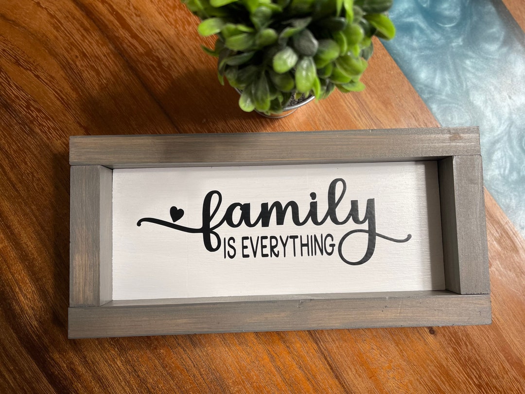 Family is Everything Handmade Wood Sign | Family Sign | Wall Decor ...