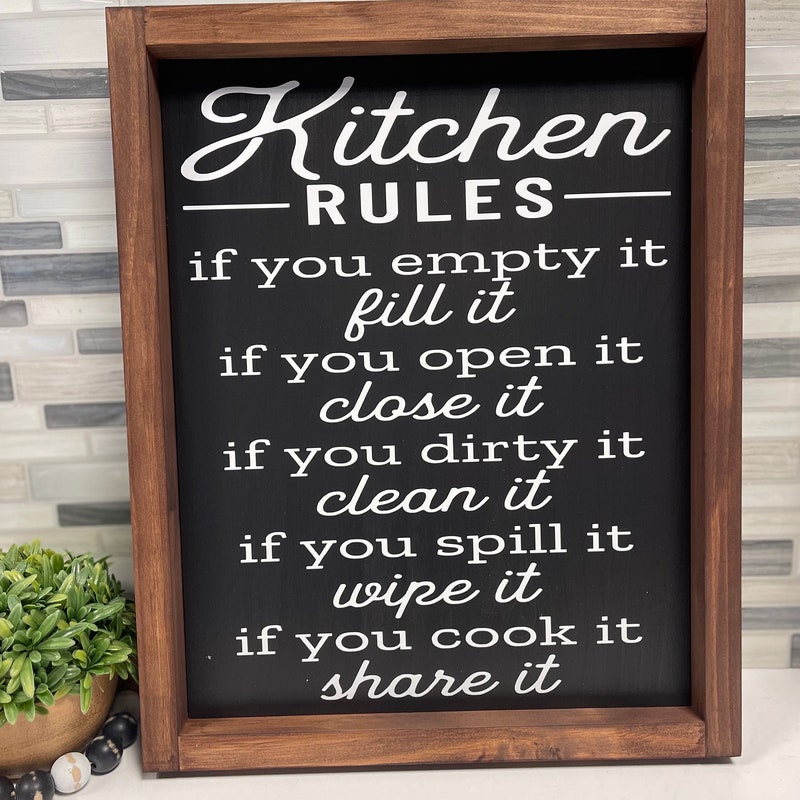 Kitchen Rules - Etsy