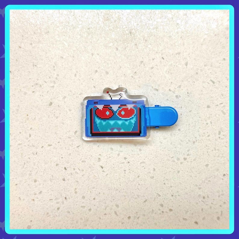 Vox Hazbin Hotel Pixel Art Hair Clips and Keychains - Etsy