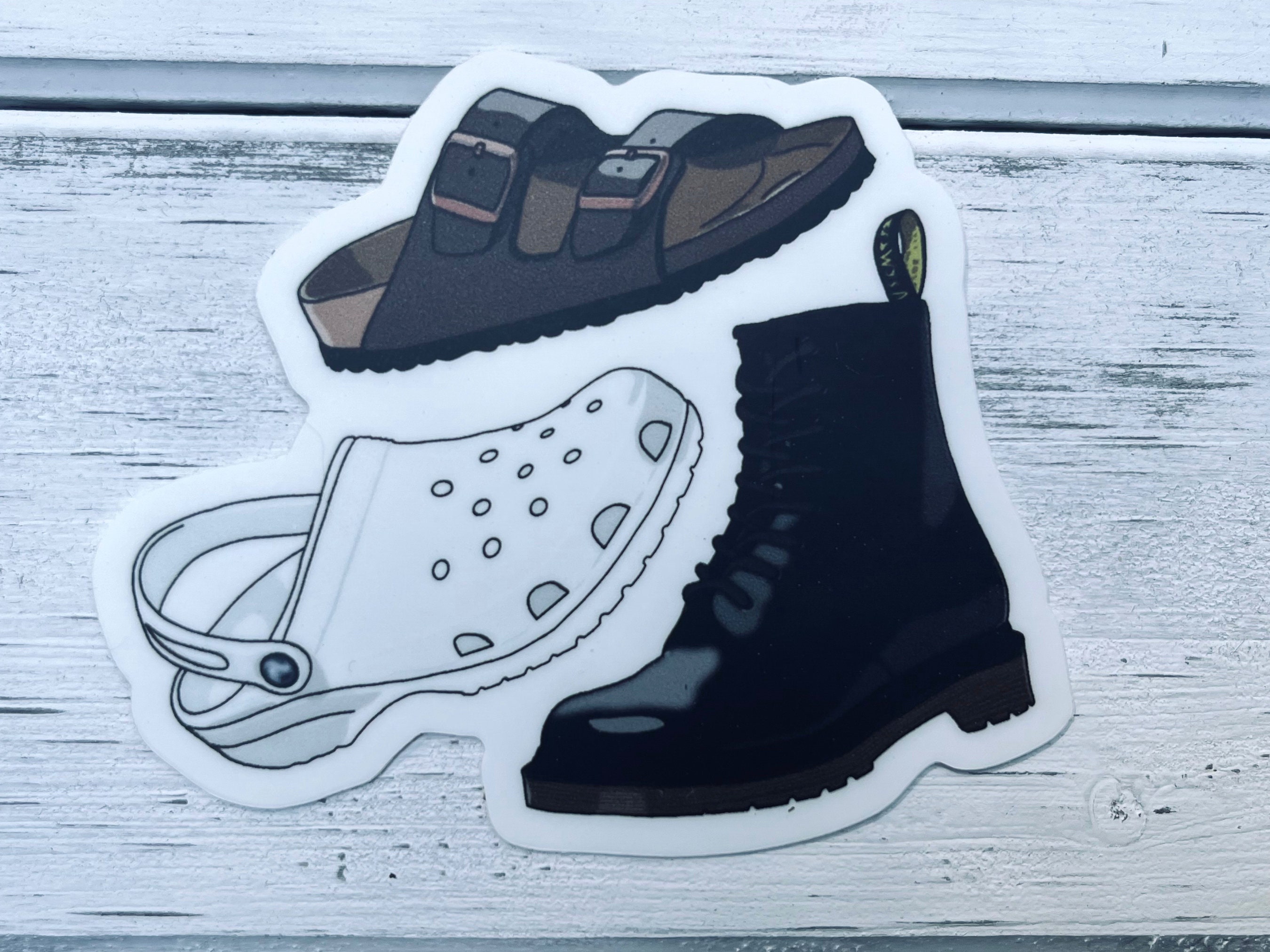 Docs Stocks & Crocs Sticker Granola Girl Stickers - Etsy