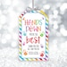 Hands Down You Are the Best Gift Tag, Editable Appreciation Week Gift ...