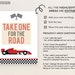 Fast One Take One for the Road Sign, EDITABLE Race Car Party Decor ...