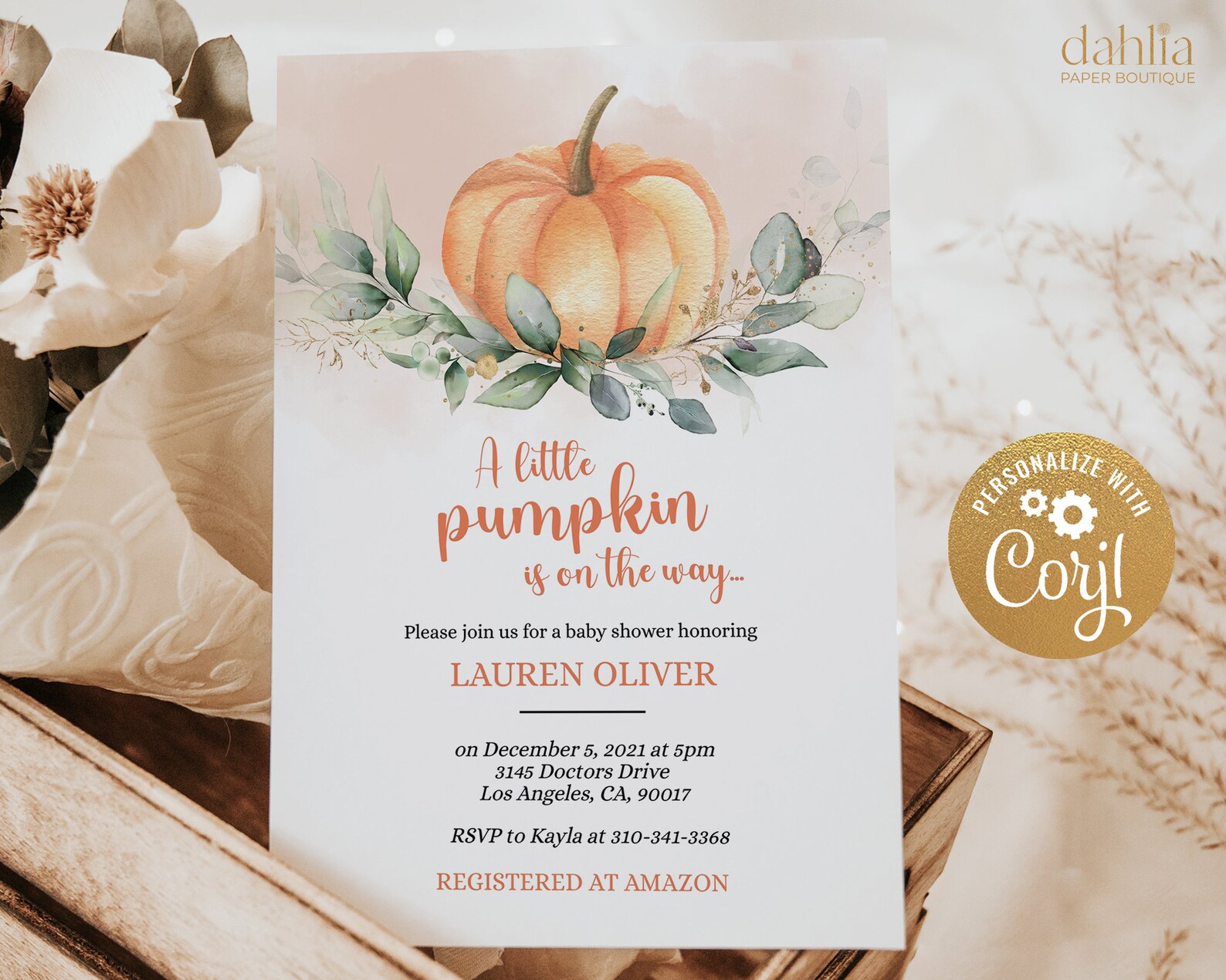 Pumpkin Baby Shower Invitation Pumpkin Baby Shower Invitation - Etsy