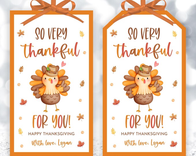 Thanksgiving Playdough Gift Tag, Thankful Gift Tag, Non Candy Treat ...