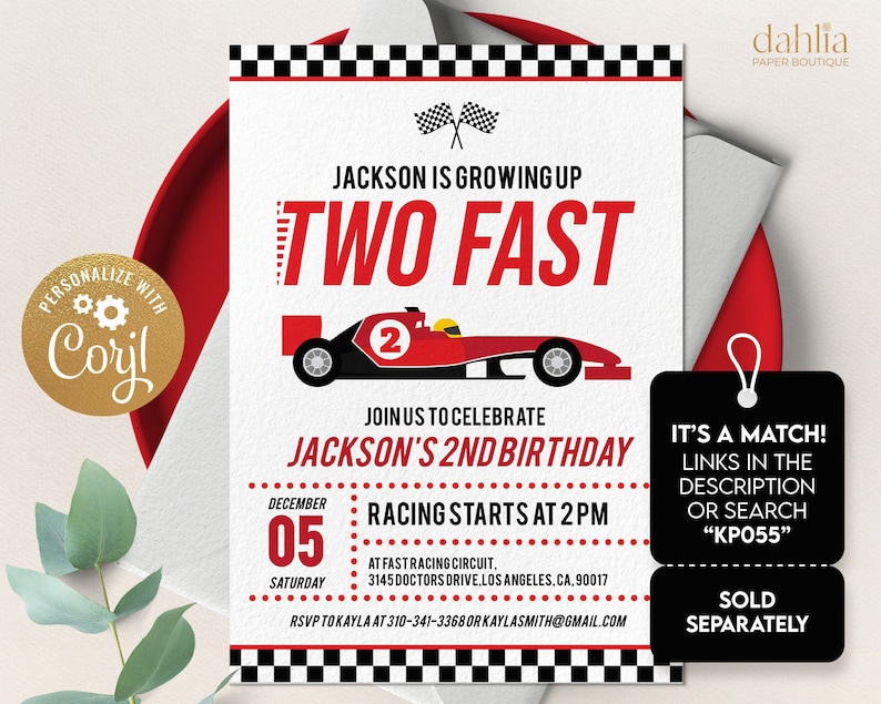 Fast One Take One for the Road Sign, EDITABLE Race Car Party Decor ...