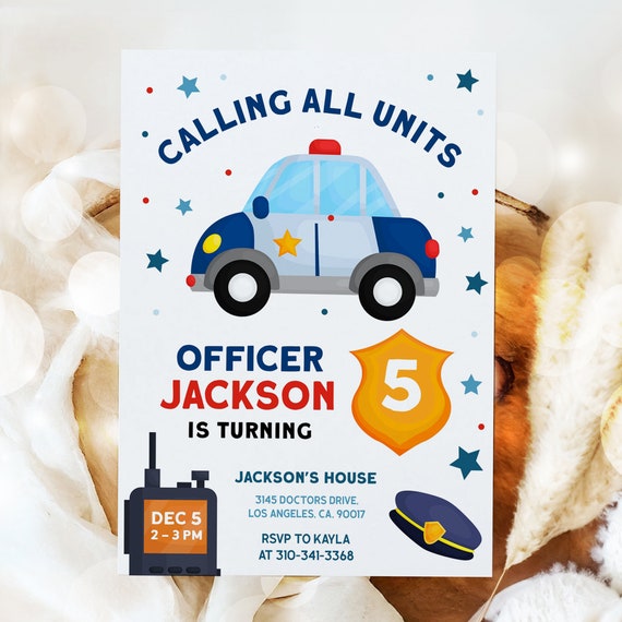 Police Invitation Card Template Police Officer Retirement Party