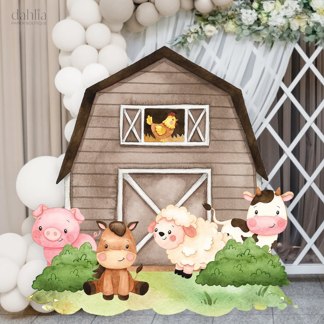 Barn Animals Big Decor Cutout, Farm Animals Birthday, Ranch Animals ...