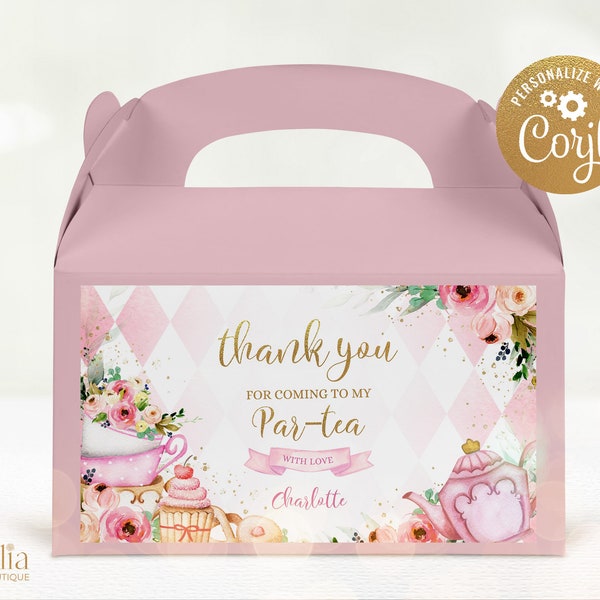 Tea Party Favor Box - Etsy