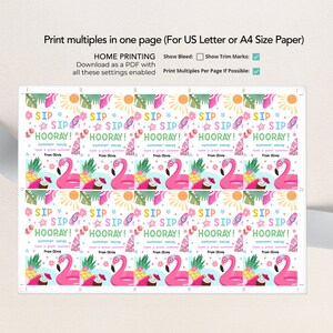 Editable Teacher Appreciation Tags, Sip Sip Hooray It's Summer Vacay ...