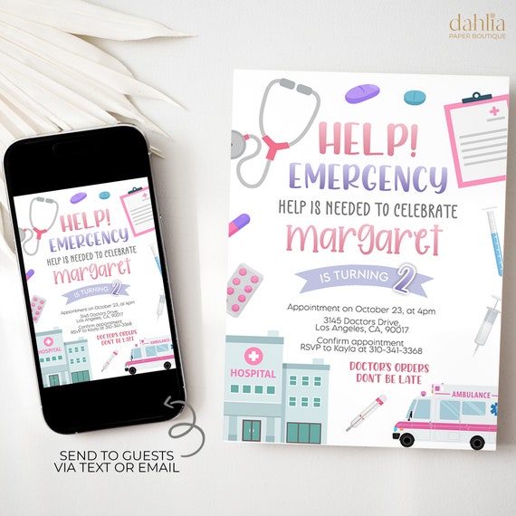 Doctor Themed Invitation