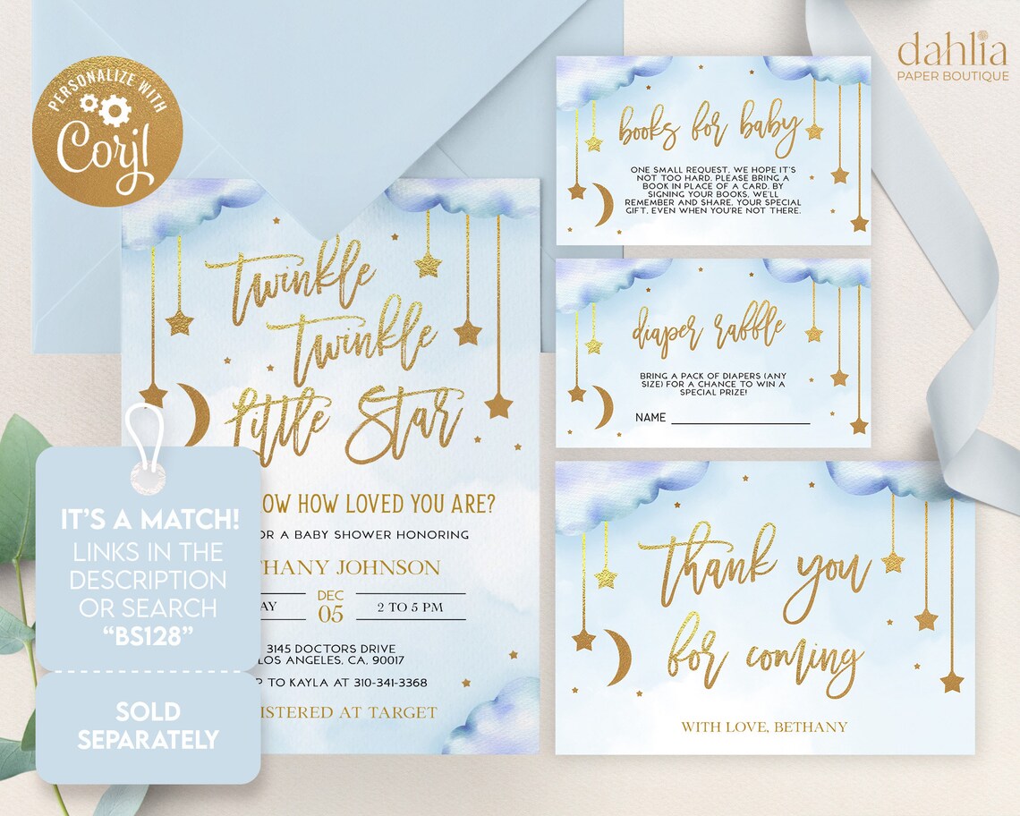 Twinkle Twinkle Little Star Custom Text Sign EDITABLE Moon | Etsy