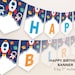 EDITABLE Space Happy Birthday Banner, Galaxy Birthday Banner, Boy Blue ...