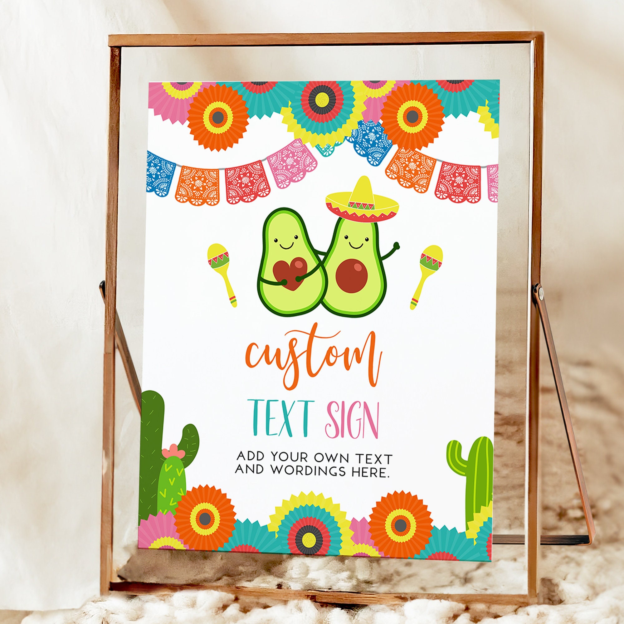 Holy Guacamole Baby Shower Custom Text Sign, Fiesta Baby Shower Decor ...