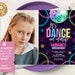 Dance Party Birthday Welcome Sign, Editable Glow Neon Banner Template ...