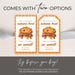 Editable Thanksgiving Gift Tag, Autumn Treat Party Favor, Thankful for ...