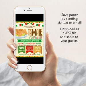 Editable Tamale Fundraiser Flyer, Tamale Sale Poster Template, School ...