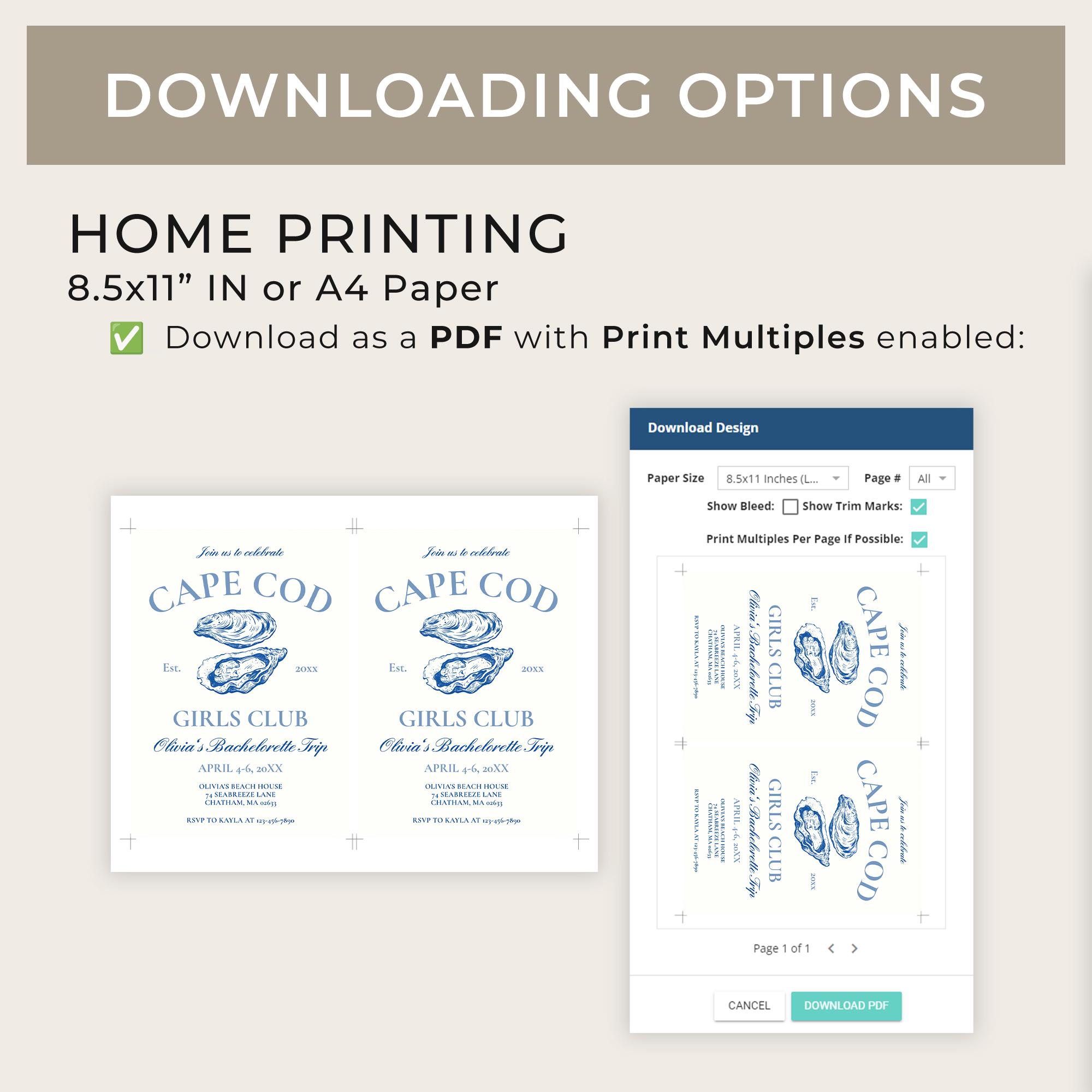 Cape Cod Bachelorette Invitation, Beach Bachelorette Weekend Itinerary ...