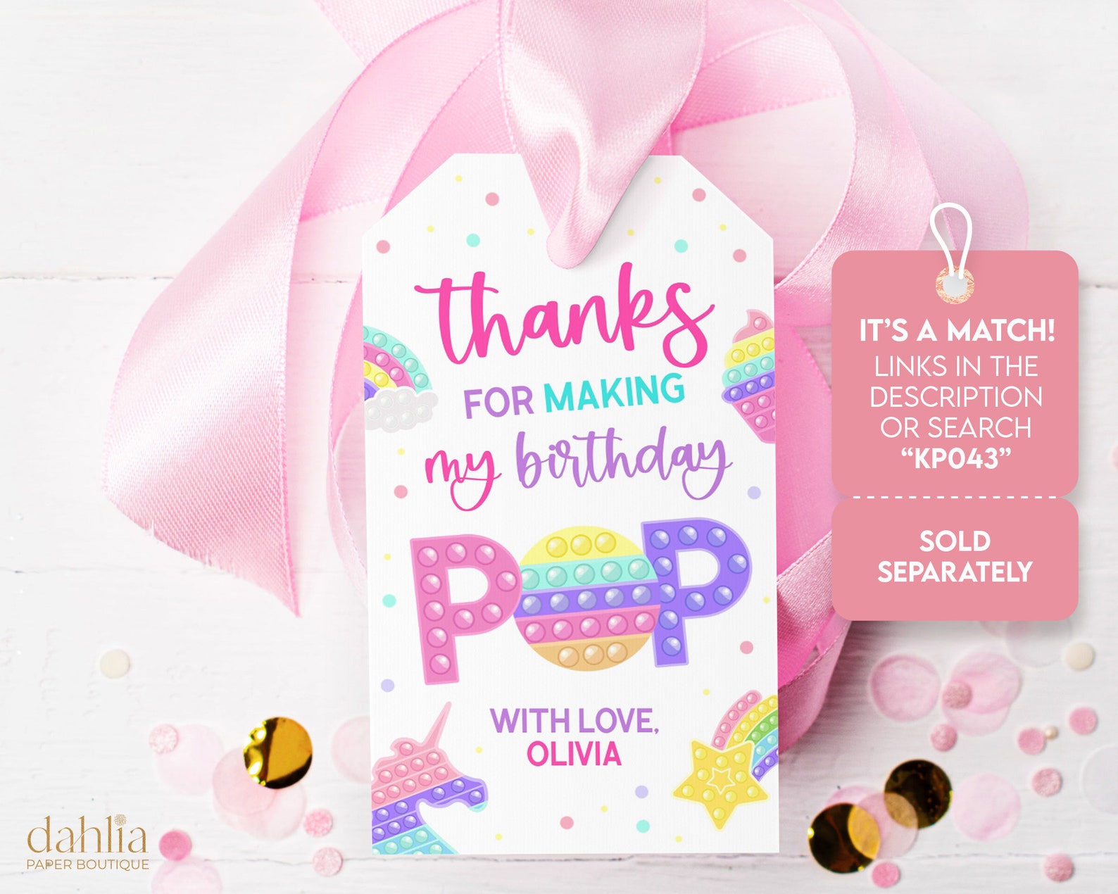EDITABLE Pop It Birthday Invitation Pop It Party Invitation - Etsy