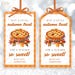Editable Thanksgiving Gift Tag, Autumn Treat Party Favor, Thankful for ...