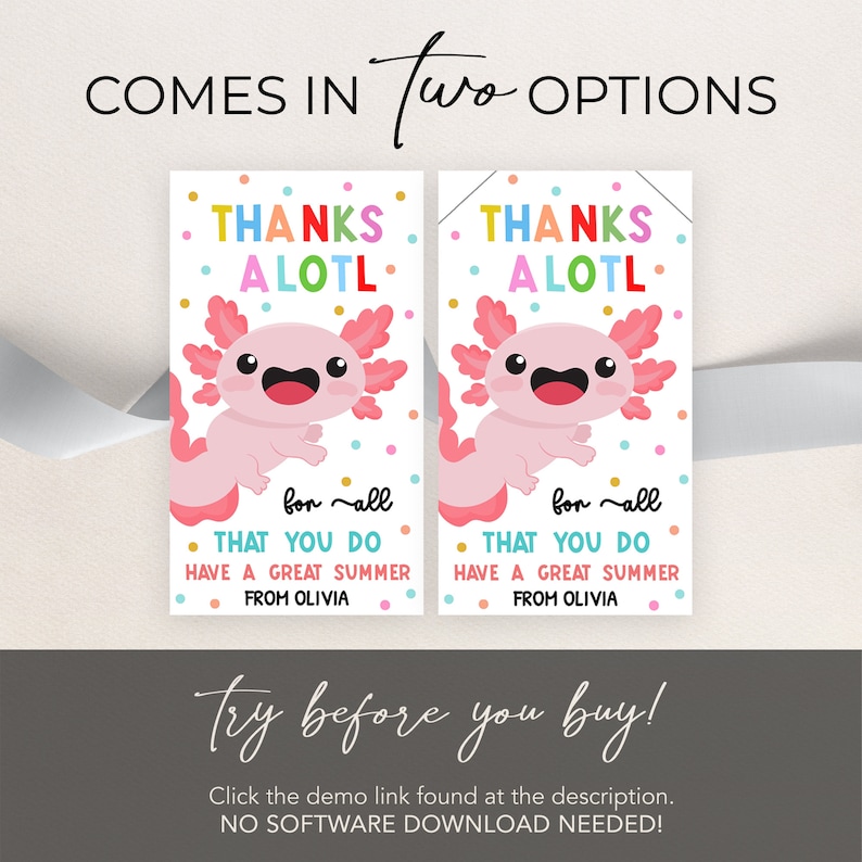 Editable Teacher Appreciation Tags, Thanks Alotl for All That You Do ...