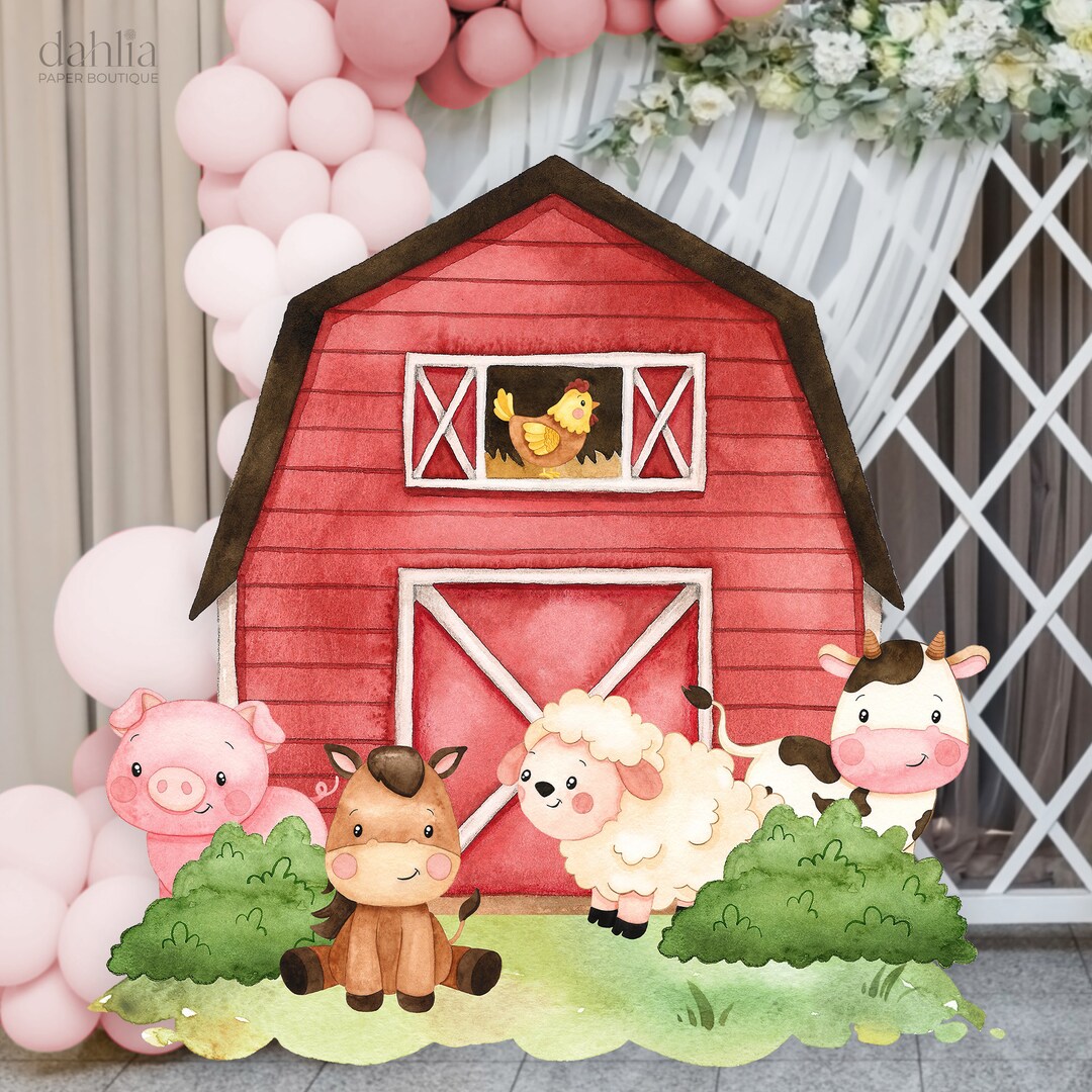 Barn Animals Big Decor Cutout, Farm Animals Birthday, Ranch Animals ...
