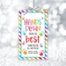 Hands Down You Are the Best Gift Tag, Editable Appreciation Week Gift ...