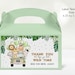 Wild One Gable Box Label Template, Editable Jungle Party Sticker, Boy ...