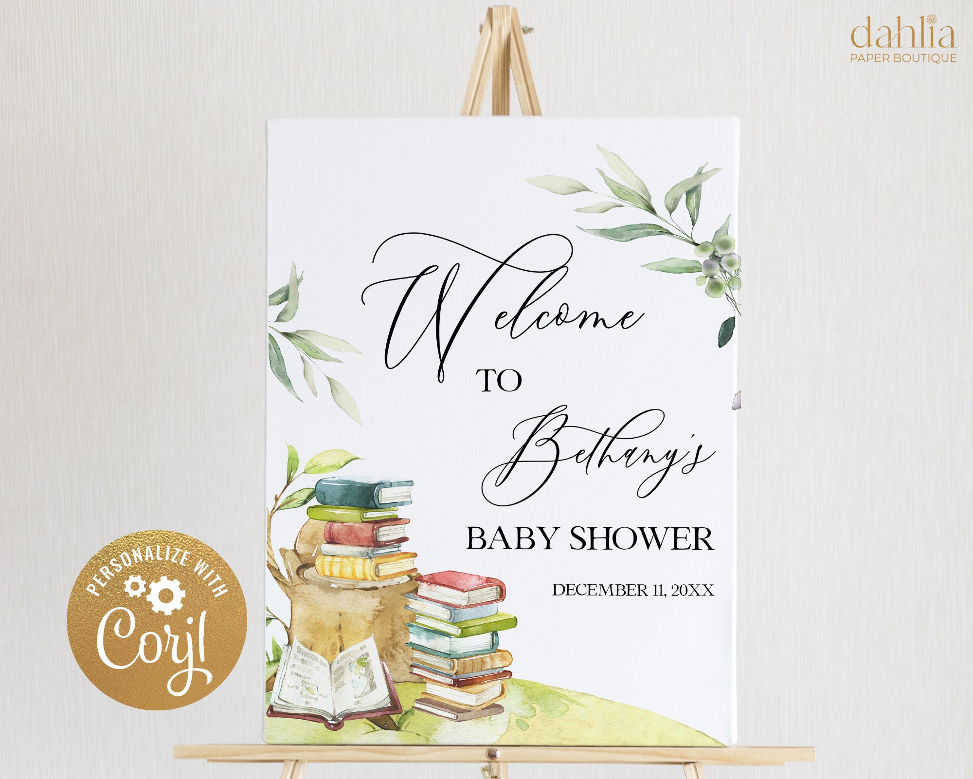 Storybook Baby Shower Welcome Sign Editable Baby Sprinkle - Etsy