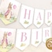 EDITABLE Peter Rabbit Happy Birthday Banner, Flopsy Bunny Birthday ...