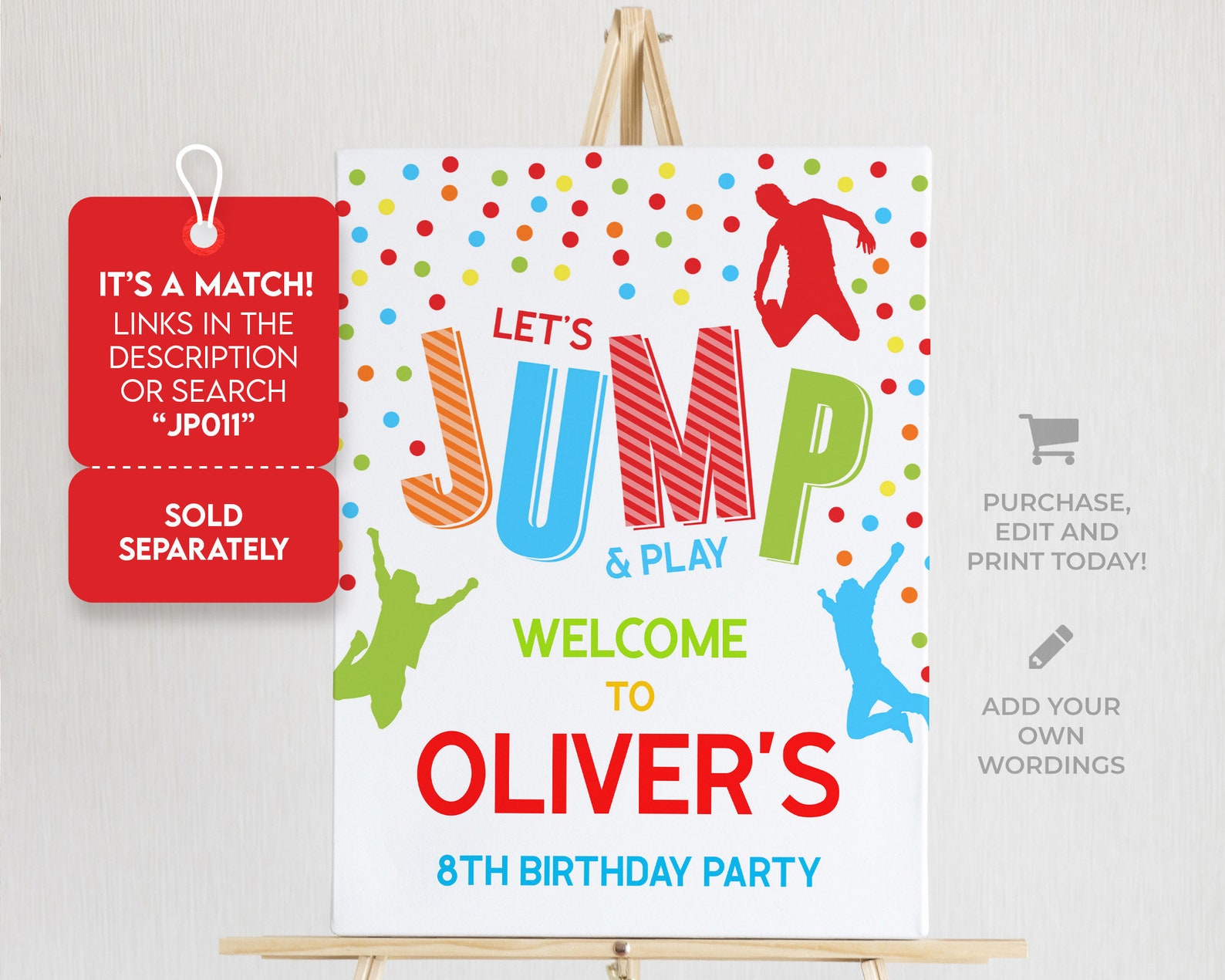 Jump Invitation Editable Jump Birthday Invite Trampoline - Etsy
