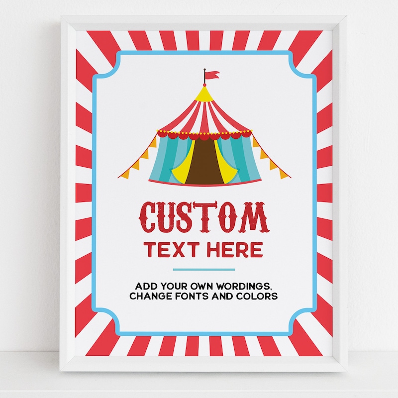 Circus Signs - Etsy
